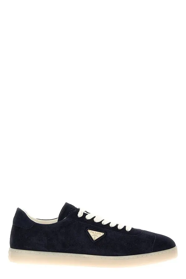 Prada Suede Lane Sneakers - Blue