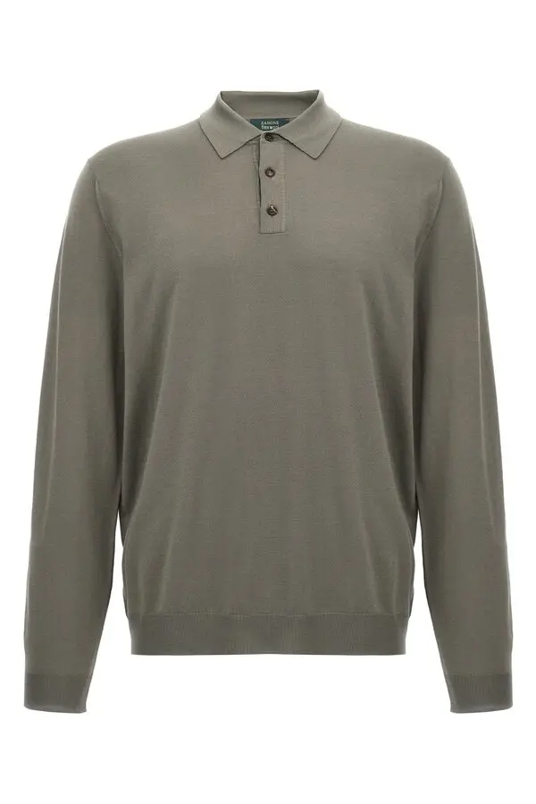 ZANONE Wool Polo Shirt