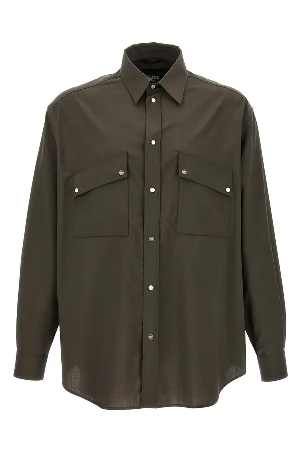 Fendi Wool Shirt - Green