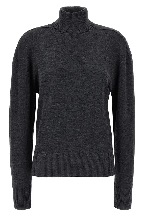Burberry High Neck Wool Sweater