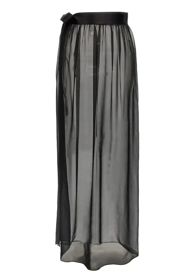 Dolce & Gabbana Silk Chiffon Maxi Skirt