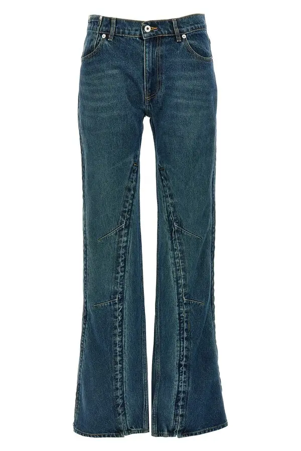 Y/project Evergreen Hook And Eye Denim Jeans