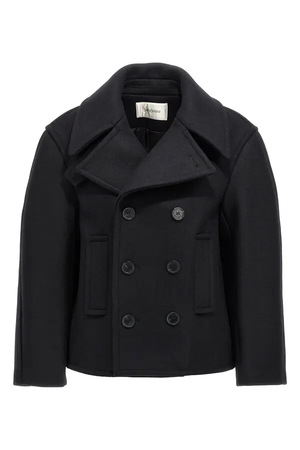 Saint Laurent Oversized Caban Coat