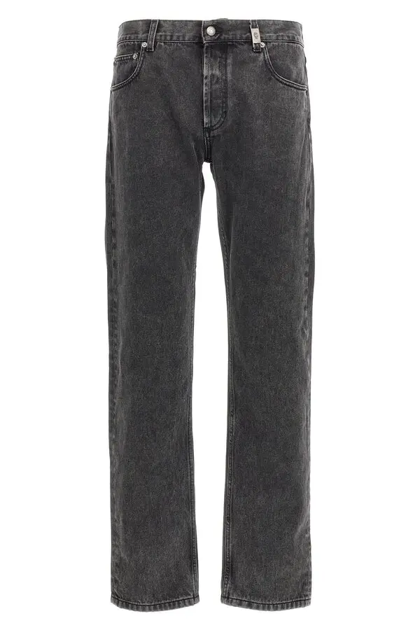 Alexander McQueen Metal Plate Denim Jeans