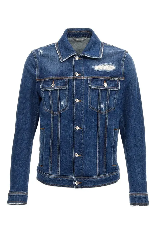 Dolce & Gabbana Distressed Denim Jacket