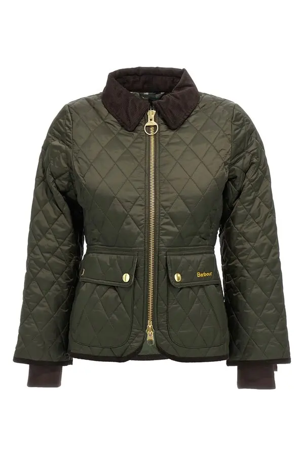 Barbour Beadnell Quilted Nylon Jacket - Green