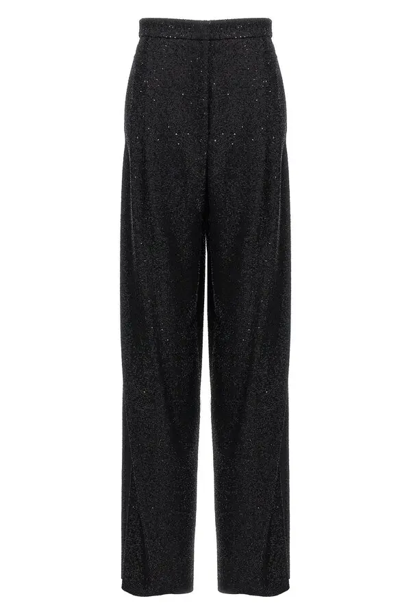 Max Mara Navigli Wool Blend Sequined Pants