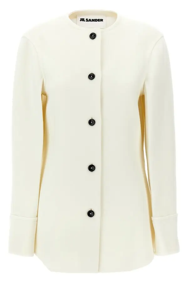 JIL SANDER 94 Wool Jacket - White