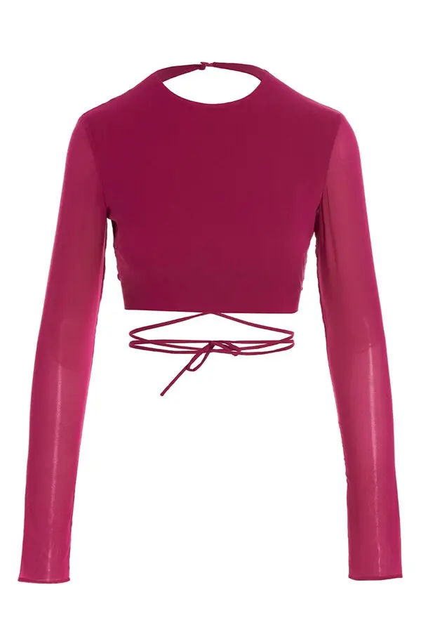 Andamane Cropped Georgette Top