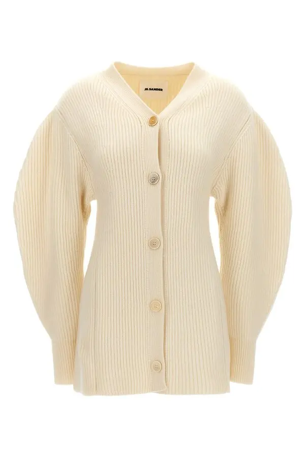 JIL SANDER Ribbed Cardigan