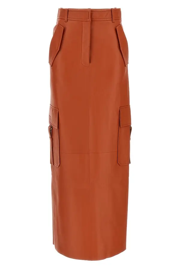 Zimmermann Leather Midi Skirt