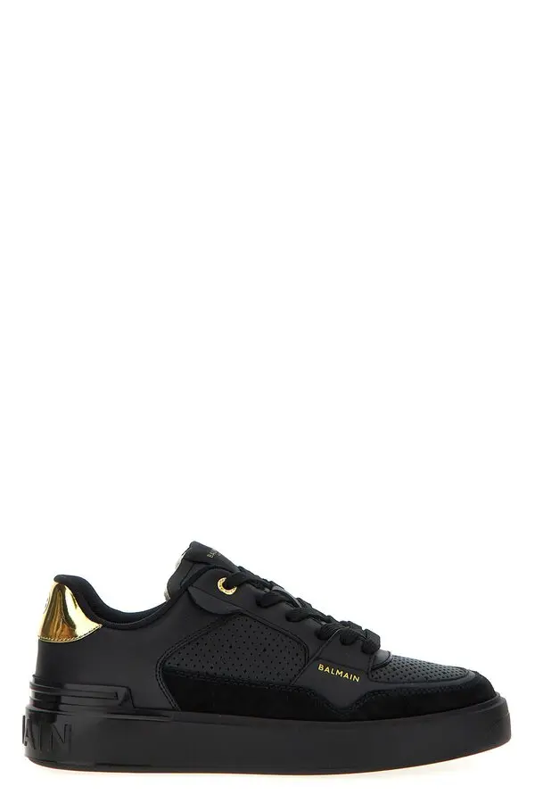 Balmain B-court Flip Leather Sneakers