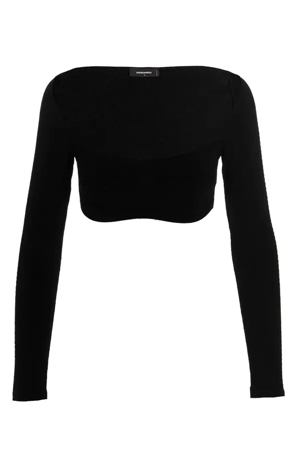 Dsquared2 Ribbed Cropped Sweater