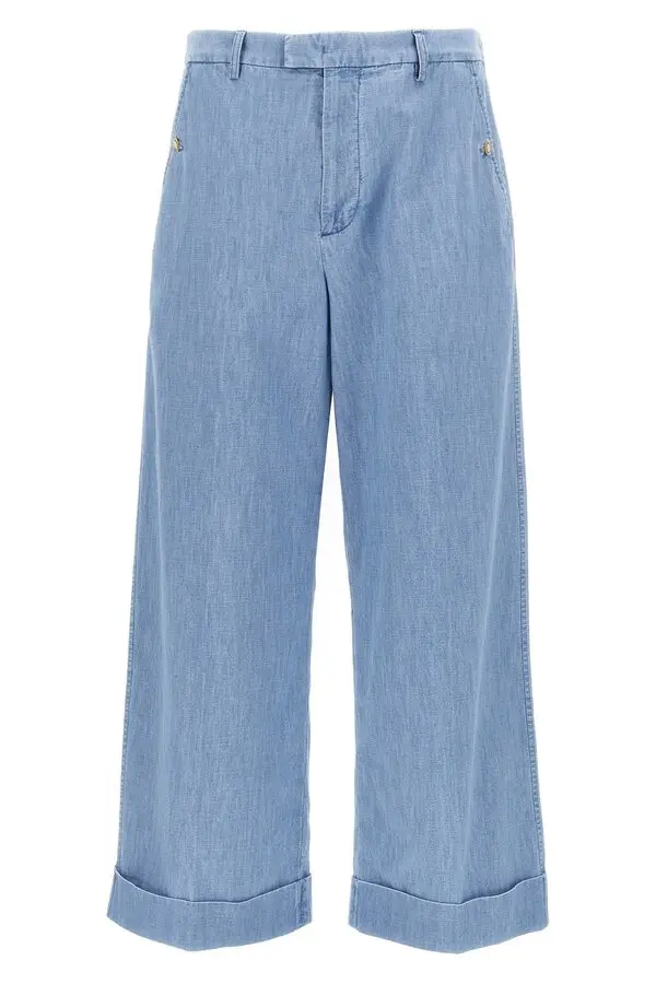 Valentino Garavani Turn-up Jeans