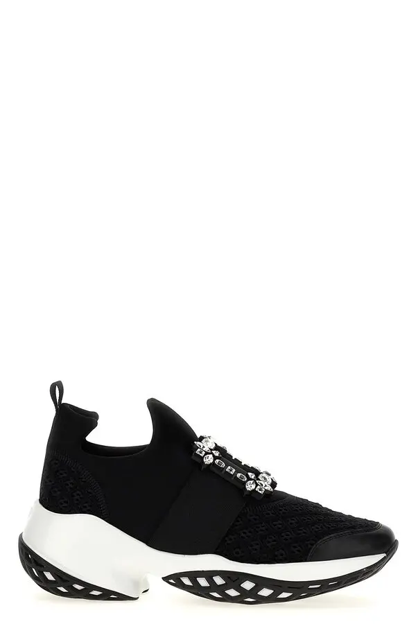 ROGER VIVIER Viv' Run Sneakers - Black