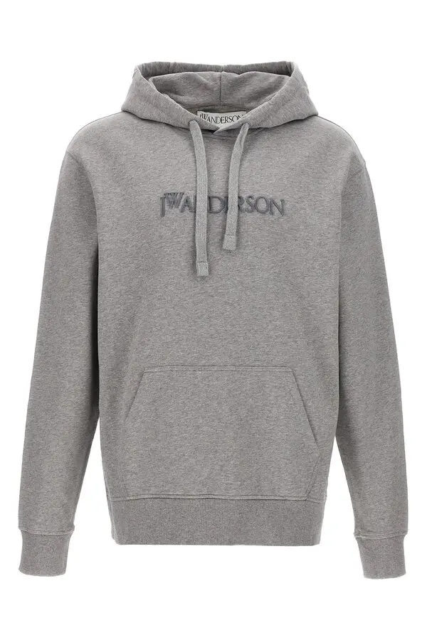 J.W.ANDERSON Embroidered Logo Cotton Hoodie