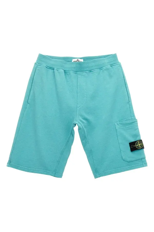 Stone Island Cargo Badge Logo Bermuda Shorts