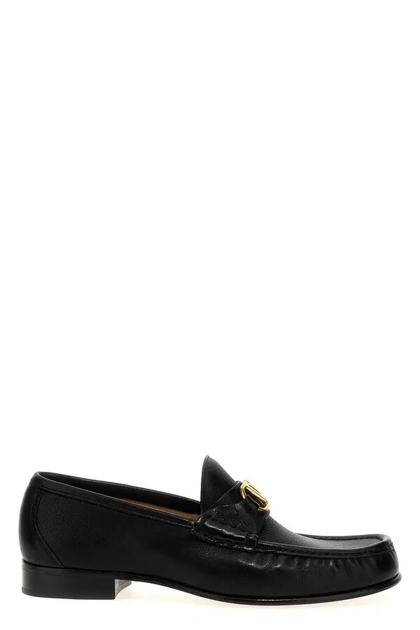 Valentino Garavani Vlogo Signature' Loafers - Black