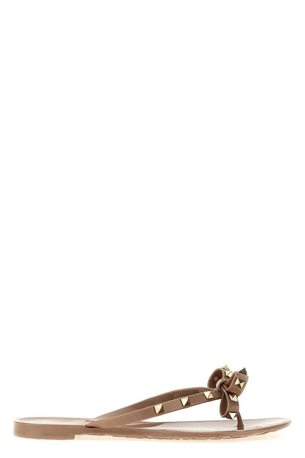 Valentino Garavani Rockstud Thong Sandals - Pink