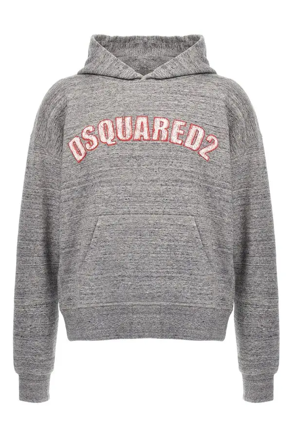 Dsquared2 Nyc Fit Hooded Sweatshirt - Gray