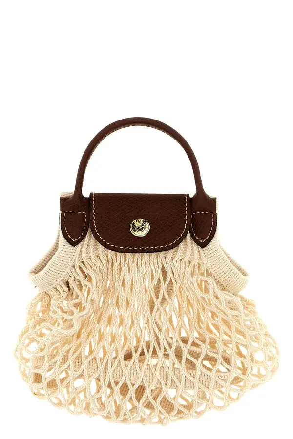 Longchamp Le Pliage Filet Crossbody Bag - Beige