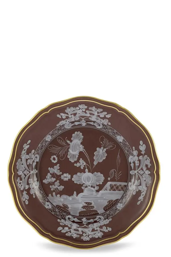 GINORI 1735 Oriente Italiano' Bread Plate ⌀ 17cm - Brown