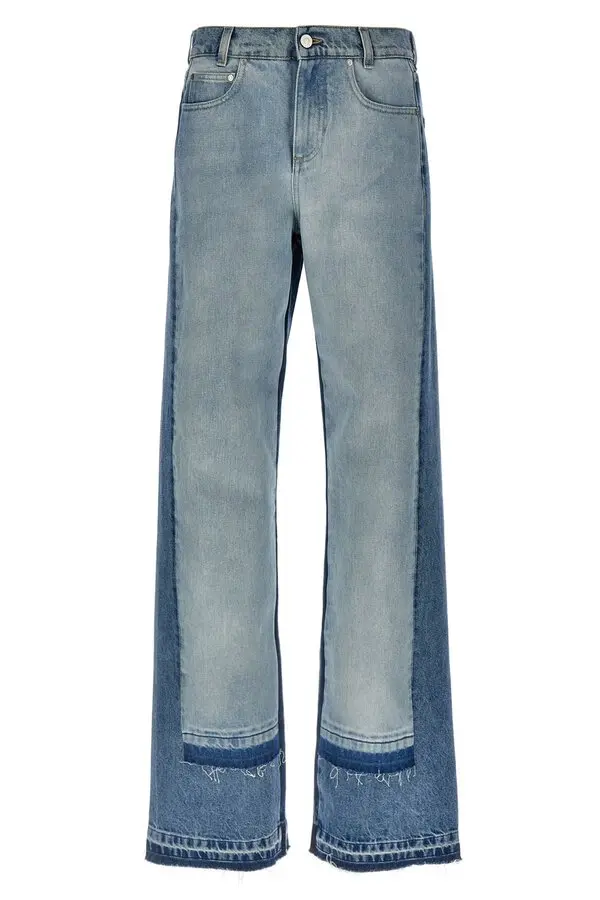 Stella McCartney Layered Cotton Denim Jeans