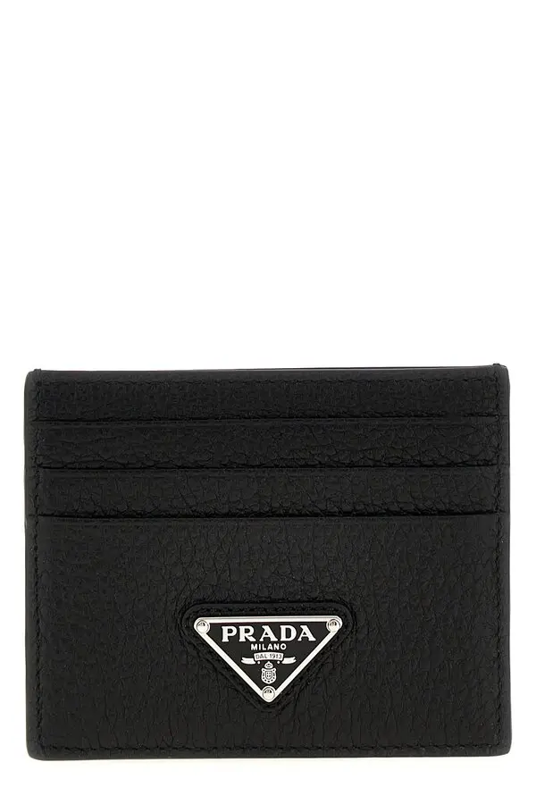 Prada Logo Leather Cardholder