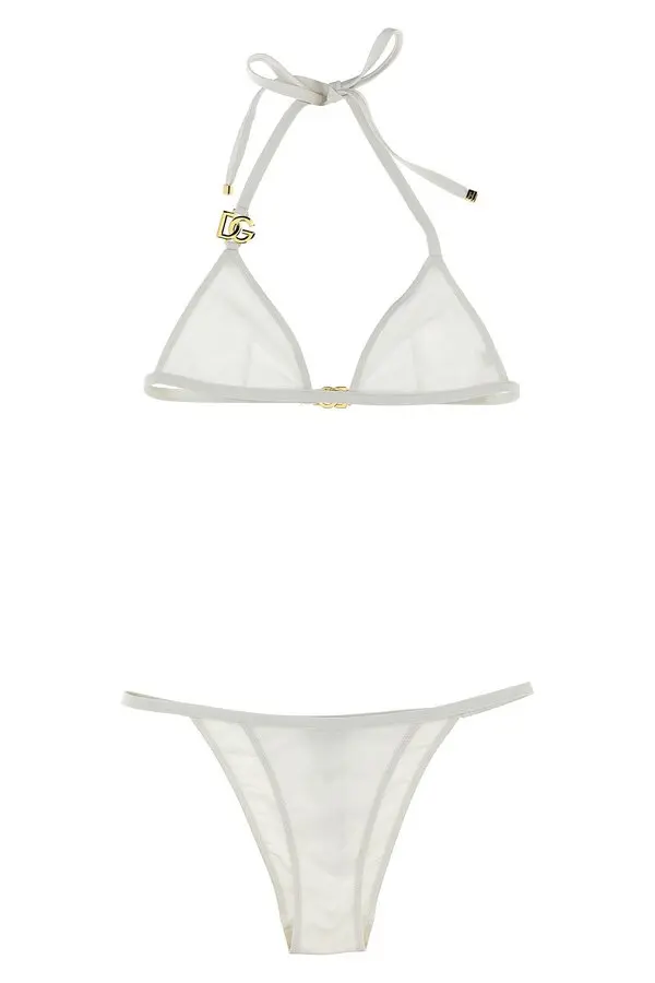 Dolce & Gabbana Stretch Fabric Bikini - White