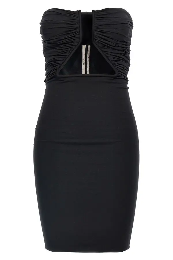 Rick Owens Prong' Mini Dress - Black