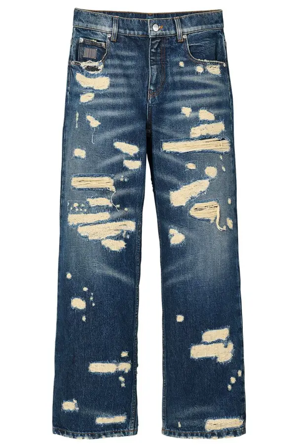 Marc Jacobs The Rip And Repair Straight Jean' Jeans