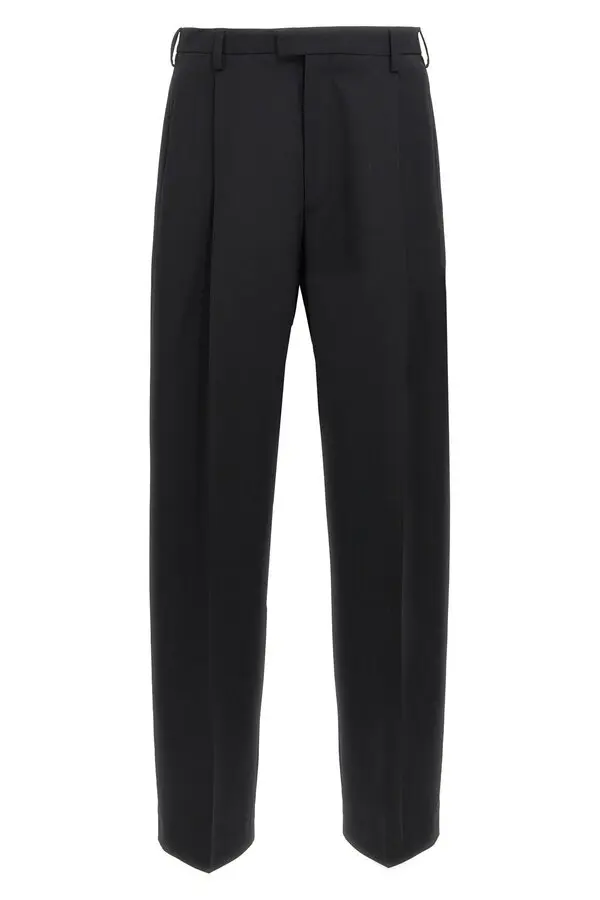 Marni Wool Blend Straight Leg Trousers