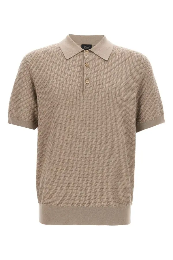 Brioni Knitted Polo Shirt