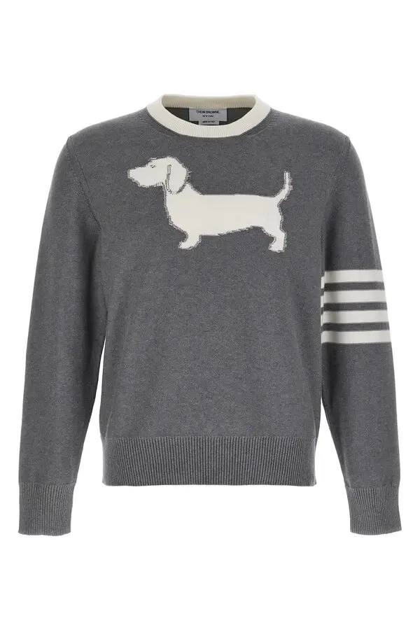 Thom Browne 4-bar Hector' Sweater - Gray