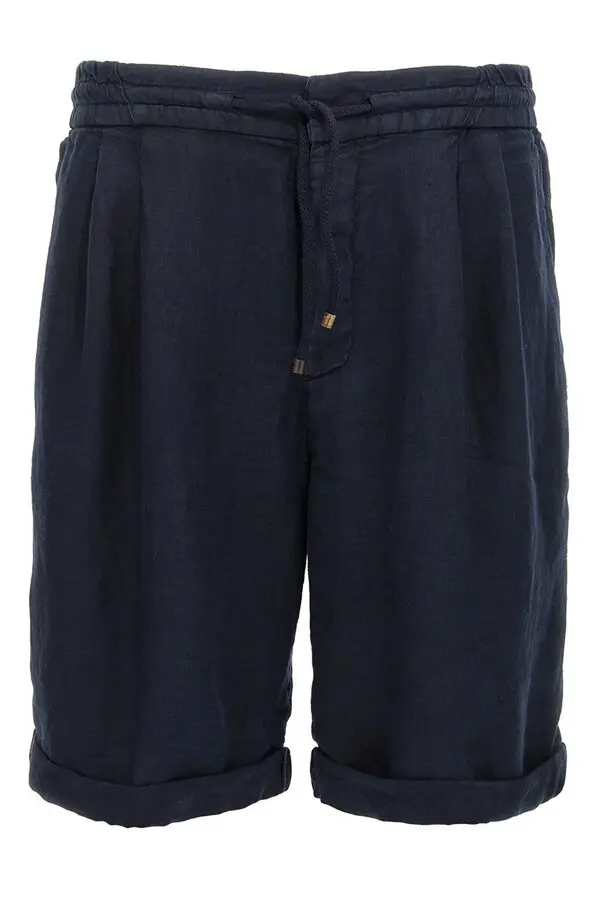 Brunello Cucinelli Linen Bermuda Shorts
