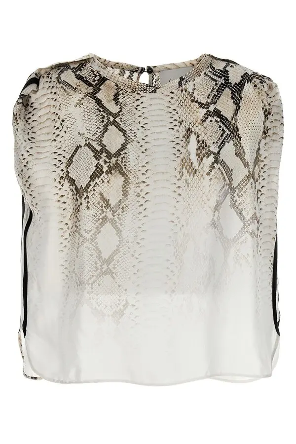 NUDE Snake Print Blouse