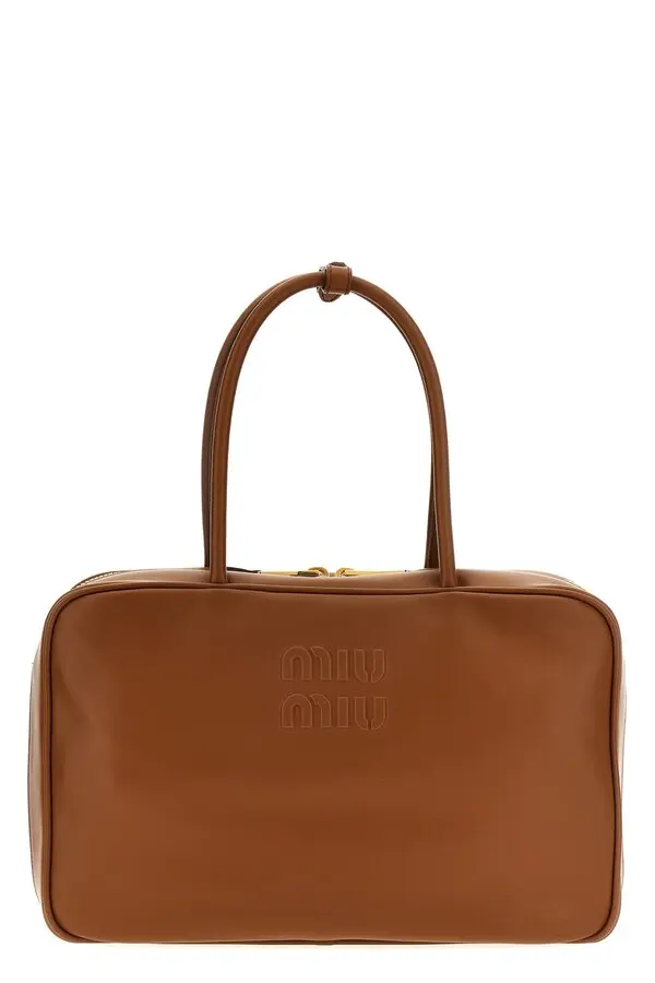 Miu Miu Leather Trunk Handbag