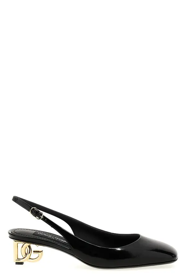 Dolce & Gabbana Leather Jackie Slingback Pumps