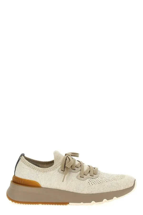 Brunello Cucinelli Knitted Sneakers - Beige