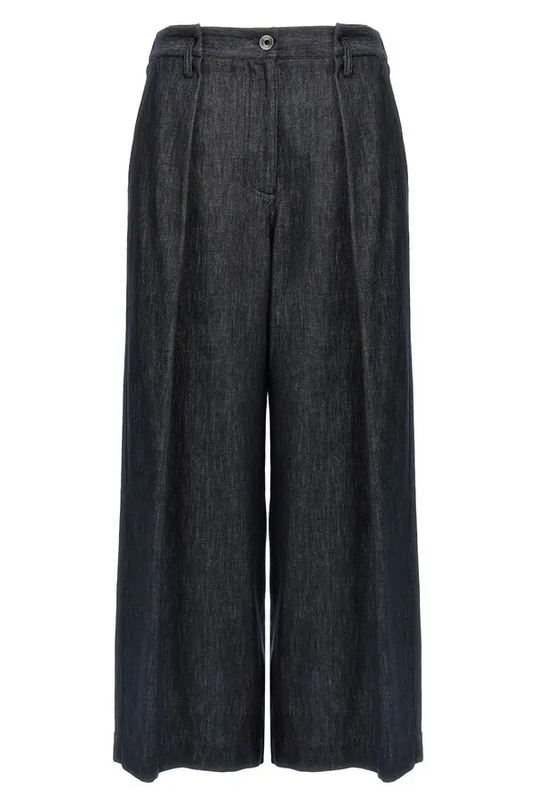 Brunello Cucinelli A-line Pleated Pants