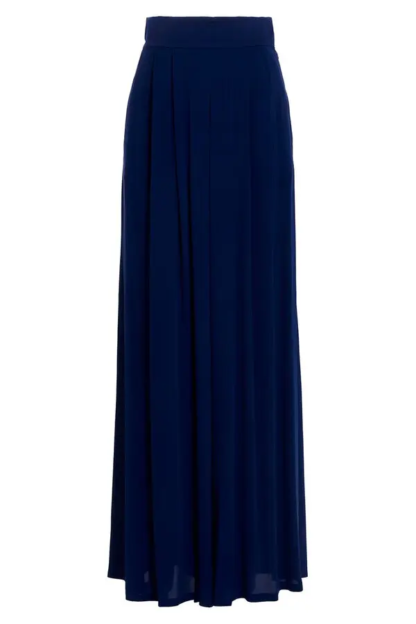 Max Mara Cimone Silk Pants - Blue