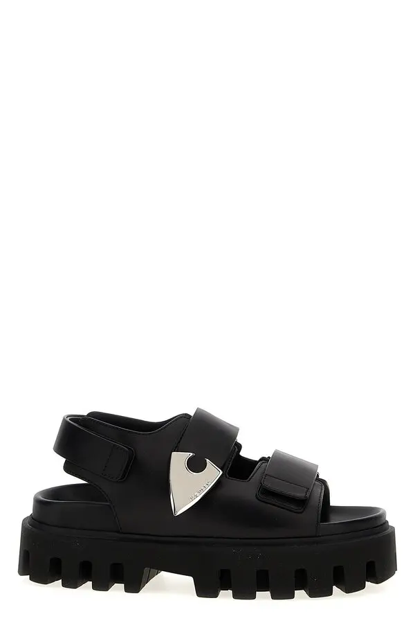Alexander McQueen Parachute Leather Sandals