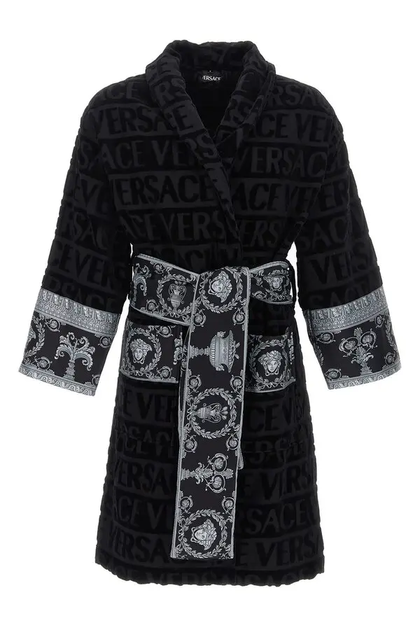 Versace Barocco' Bathrobe - Black