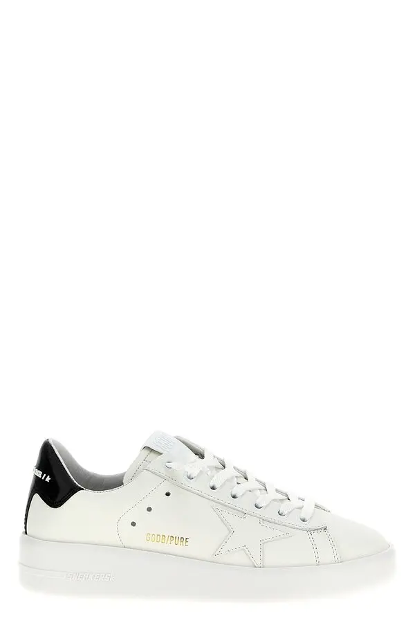 GOLDEN GOOSE Pure Star Leather Sneakers - Black