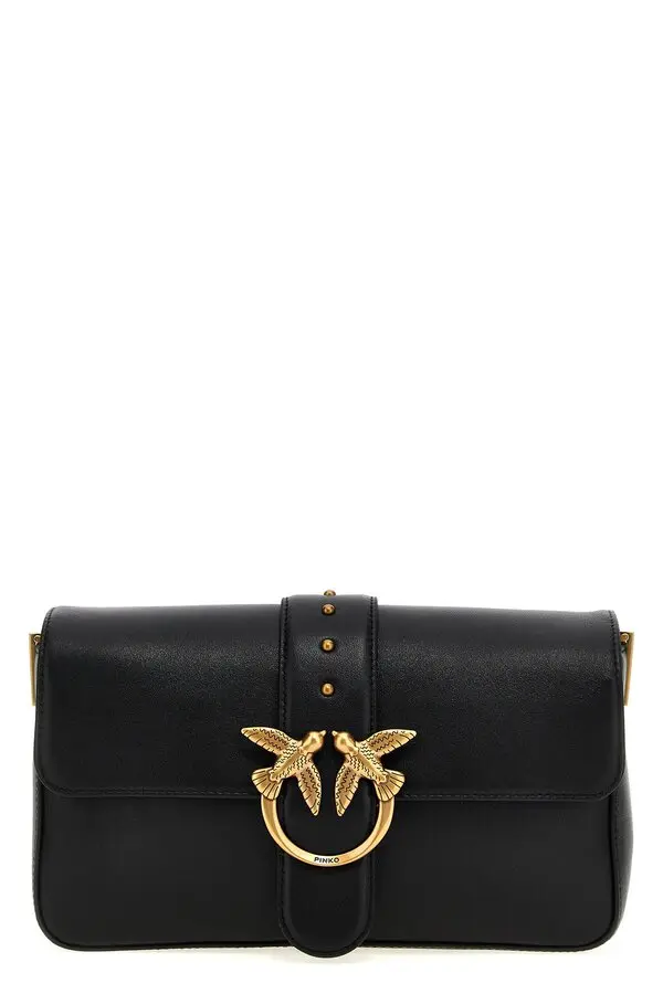 Pinko Love Slouchy Classic Shoulder Bag - Black