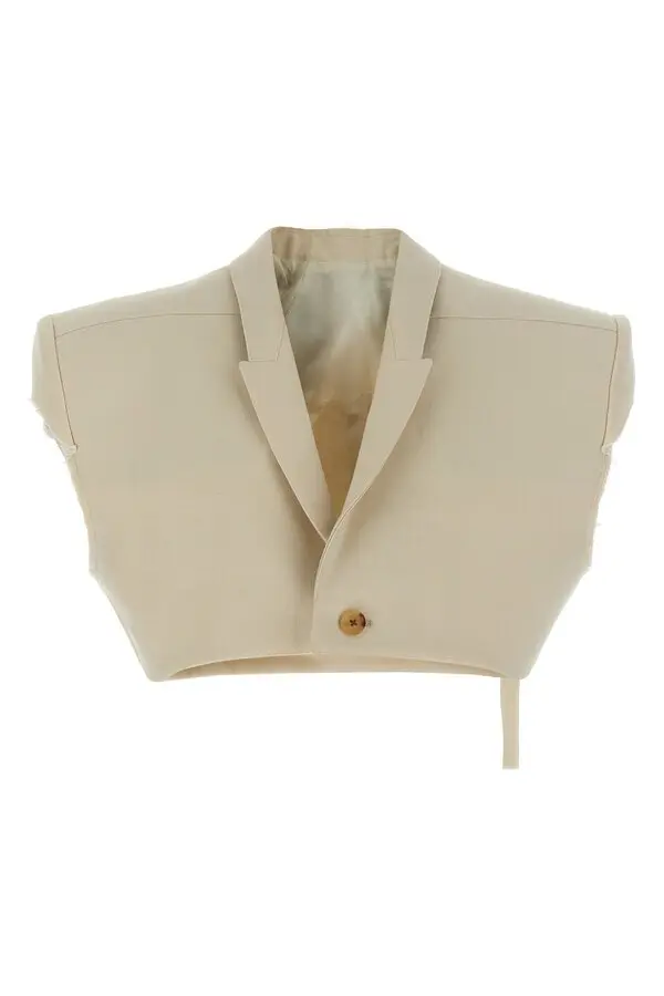 Rick Owens Micro Tatlin Vest - Beige