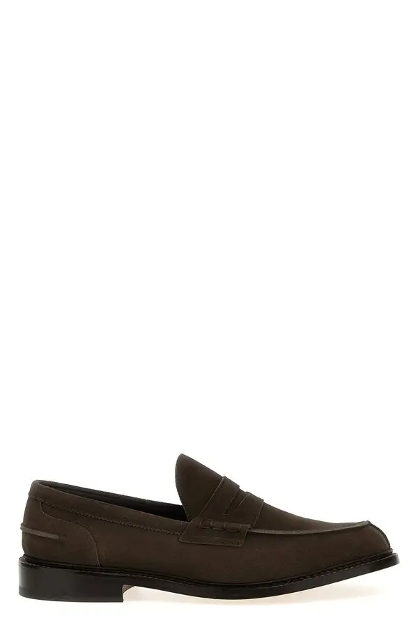 TRICKER'S Suede Adam Loafers - Brown