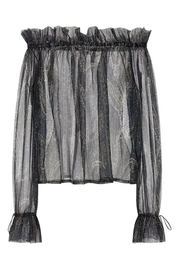 Saint Laurent Lurex Blouse