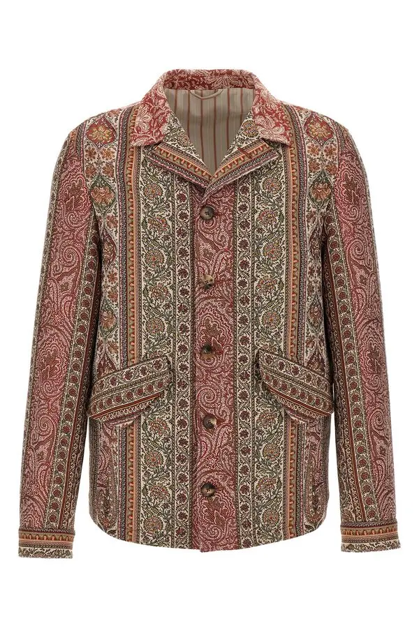 Etro Balmacaan Neck Overshirt