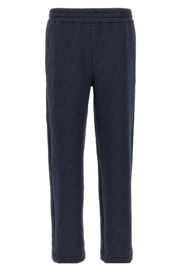 Fendi Ff Monogram Joggers - Blue